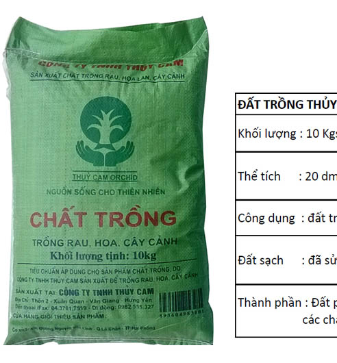 Đất sạch, đất dinh dưỡng trồng cây cảnh, rau màu